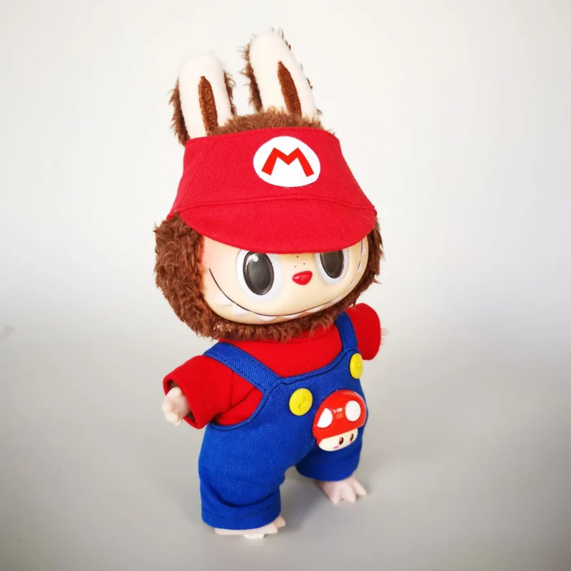 Costume Mario Bros. 3 pièces figurine Labubu17cm